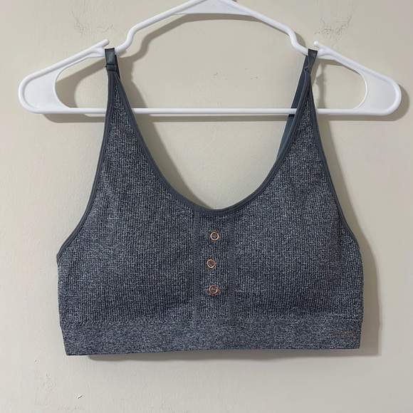 Danskin | Intimates & Sleepwear | Danskin Intimates Grey Ribbed Scoop ...